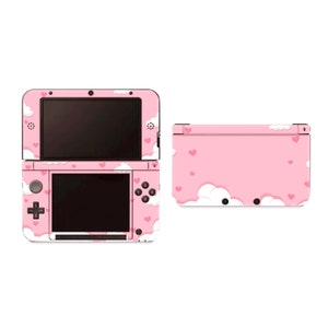 Sweet Pink Cloud Pattern Nintendo 3DS XL Vinyl Skin Liquid Acrylic ...
