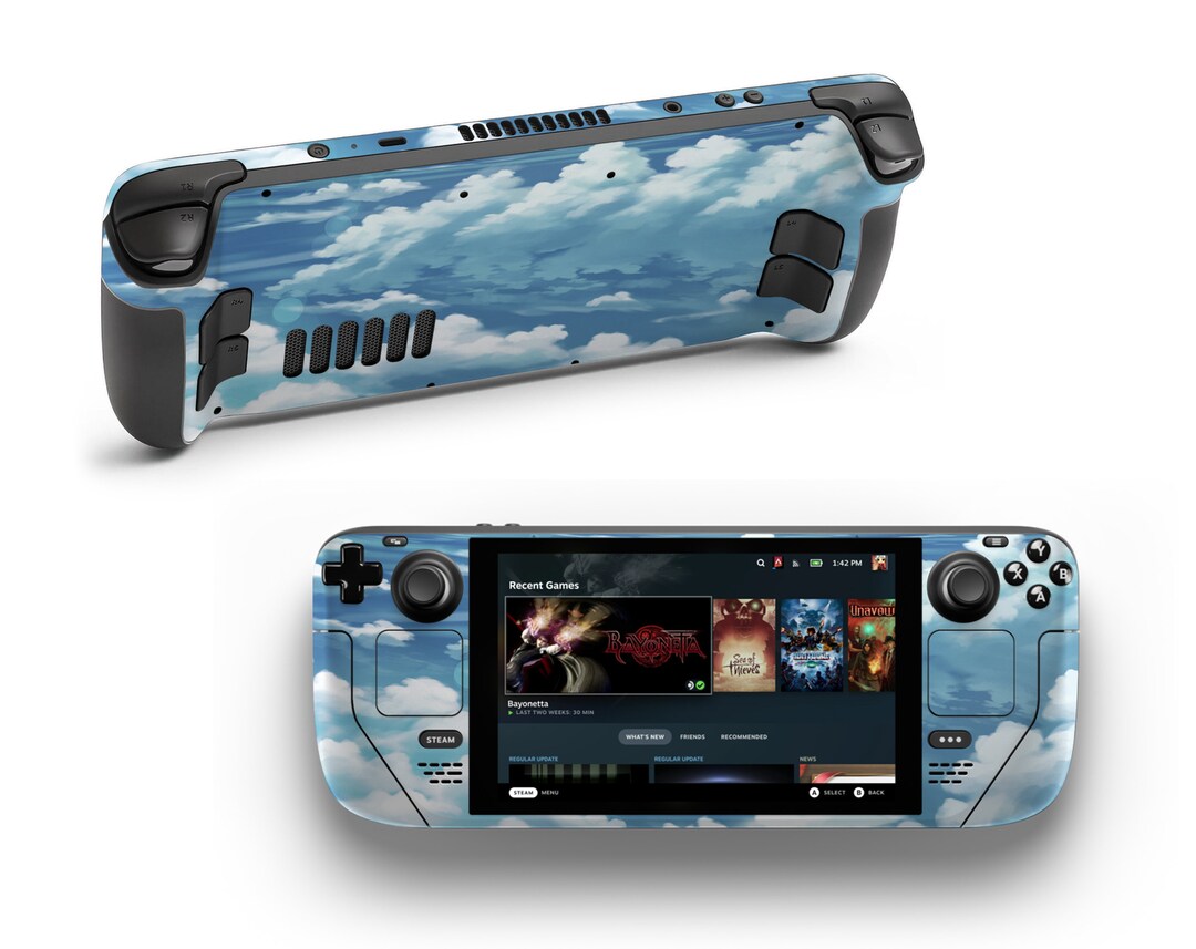 Blue Sky Pattern Steam Deck Vinyl Skin Cloudy Sky Gaming Skin - Etsy