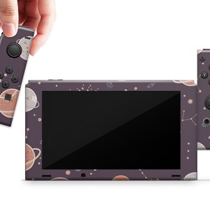 Space Set Pattern Nintendo Switch Vinyl Cute Planets Skin Sun System ...