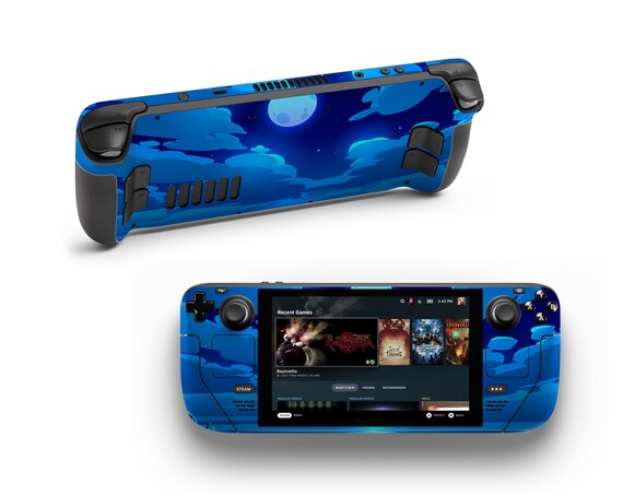 Blue Cloudy Sky Pattern Steam Deck Vinyl Skin Valve Gaming - Etsy