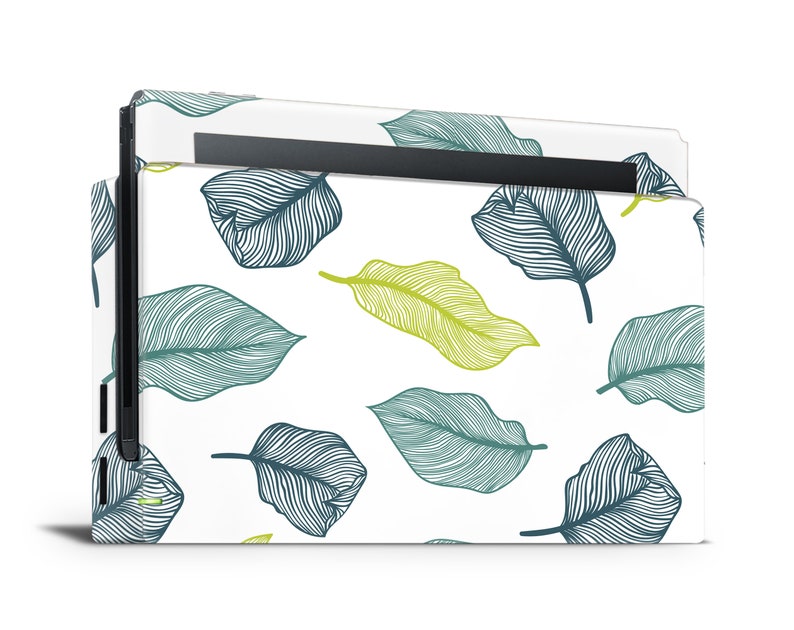 Leaves Pattern Nintendo Switch Vinyl Sticker Green Yellow - Etsy