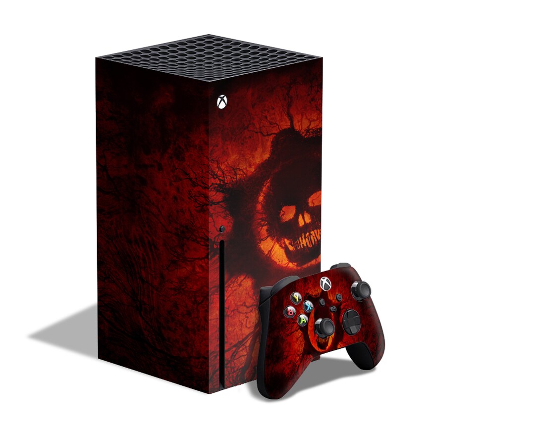 Scull Xbox One X Skin Xbox One S Red Box Pattern Skin Xbox 360 Xbox ...