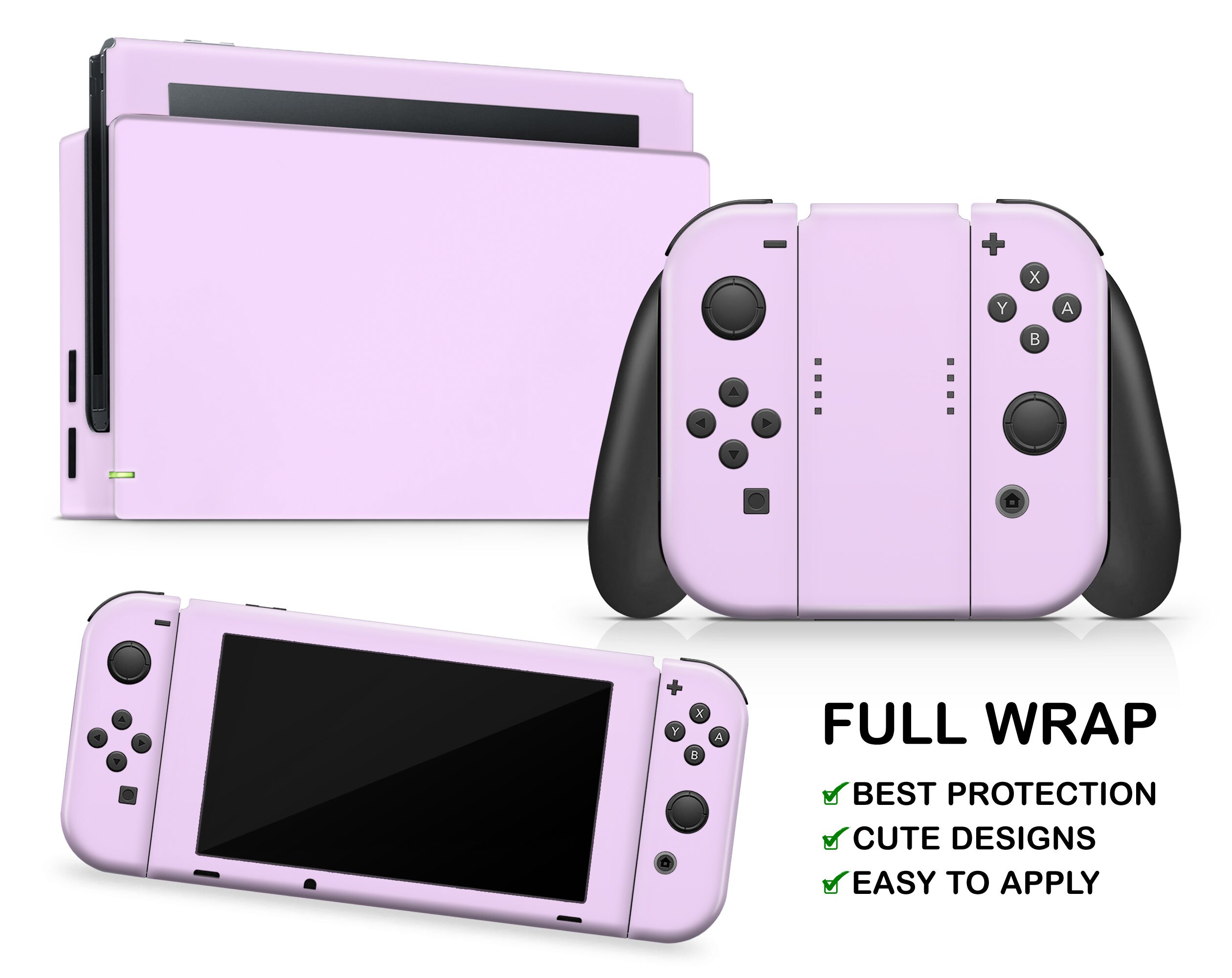 Baby Pink Solid Color Pattern Nintendo Switch Vinyl Skin - Etsy.de
