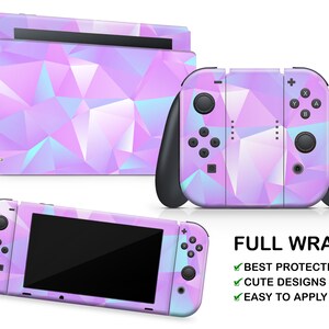 Colorful Rainbow Nintendo Switch Vinyl Sticker Violet - Etsy
