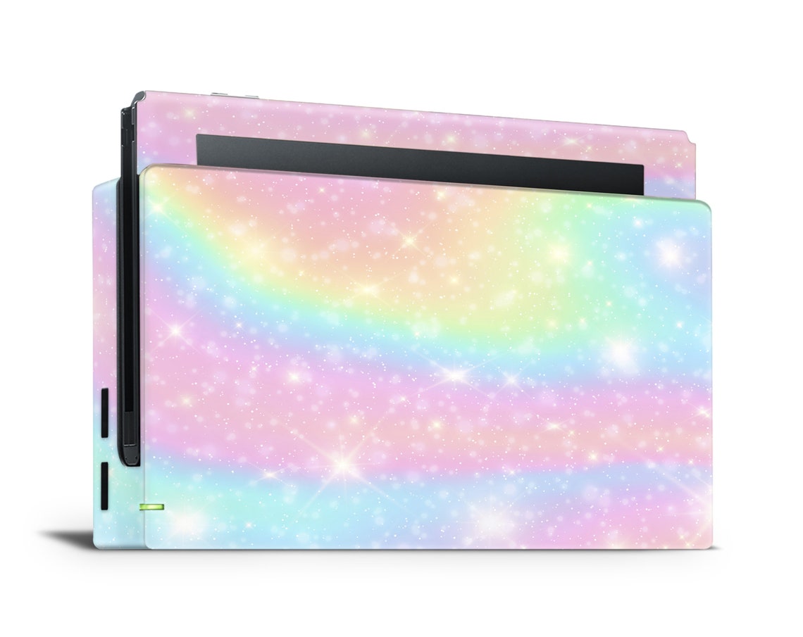 Colorful Rainbow Nintendo Switch Vinyl Sticker Violet Sparkles - Etsy