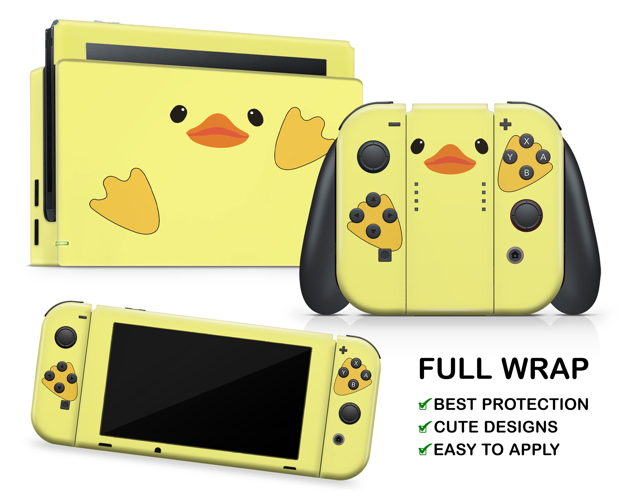 Cute Duck Pattern Nintendo Switch Vinyl Skin Duck Footprints - Etsy ...