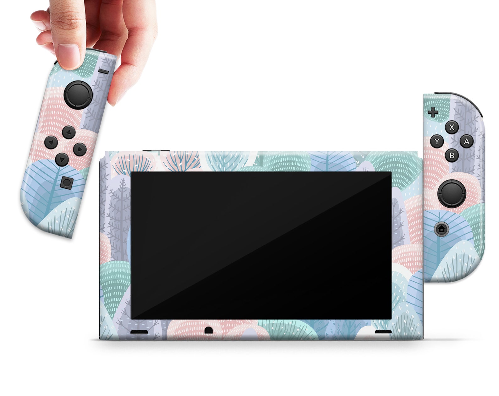 Pastel Cactus Pattern Nintendo Switch Vinyl Sticker Desert | Etsy