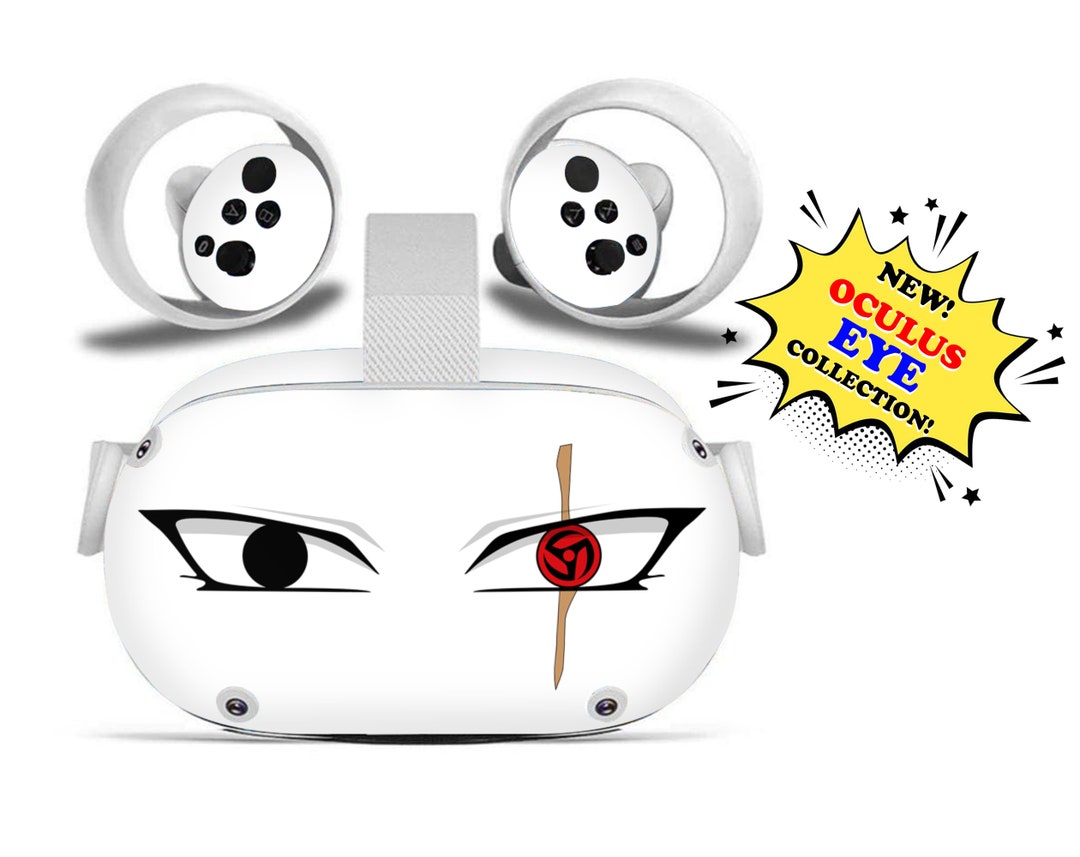 Red Black Anime Eyes Oculus Quest 2 Pattern Vinyl Skin Oculus Quest 2 ...
