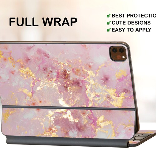 Ipad Keyboard Pink Marble Skin Ipad 11 Gen 1/2/3 Magic | Etsy