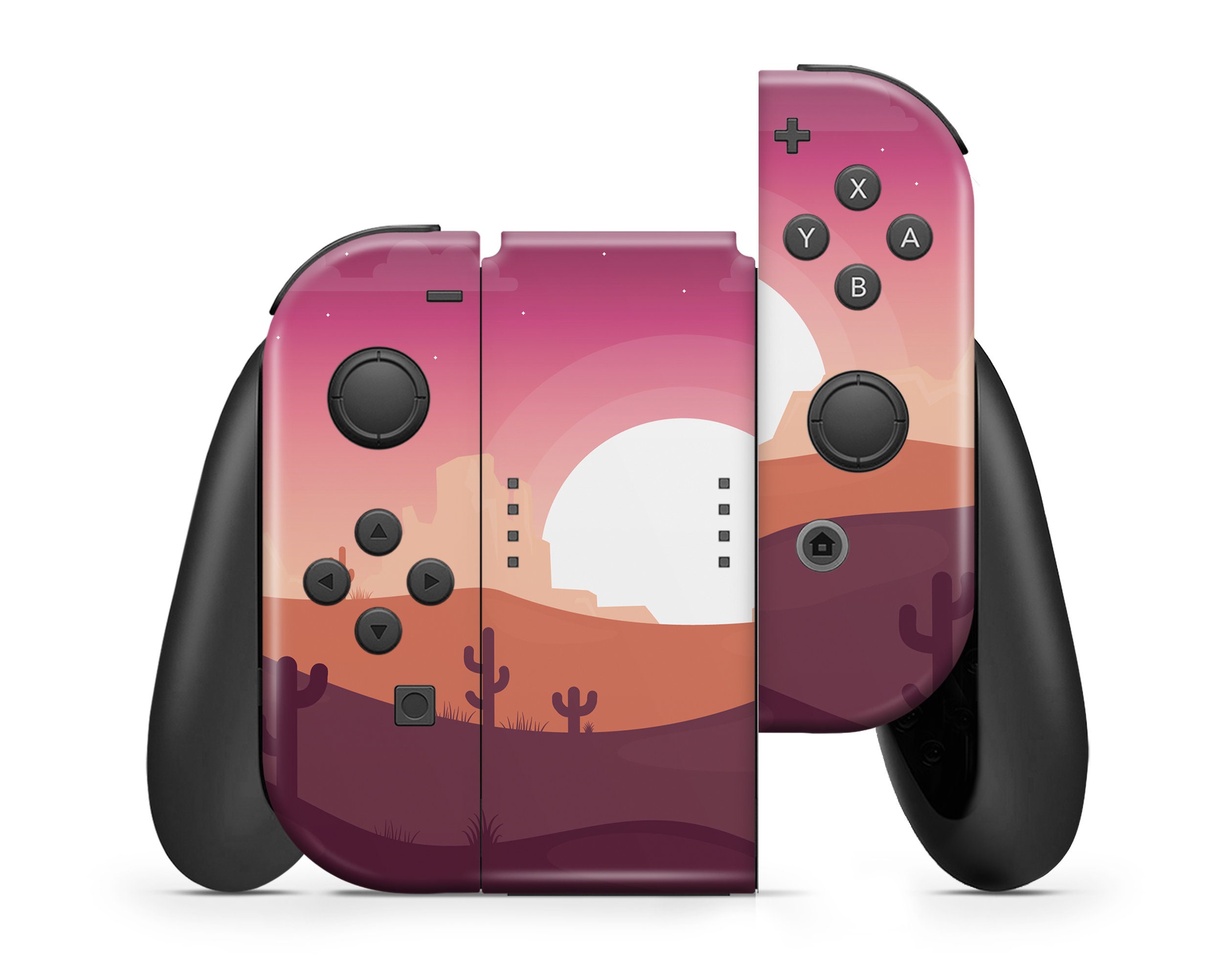 Purple Desert Landscape Nintendo Switch 2 Skin Moonlight Sky Gamer ...