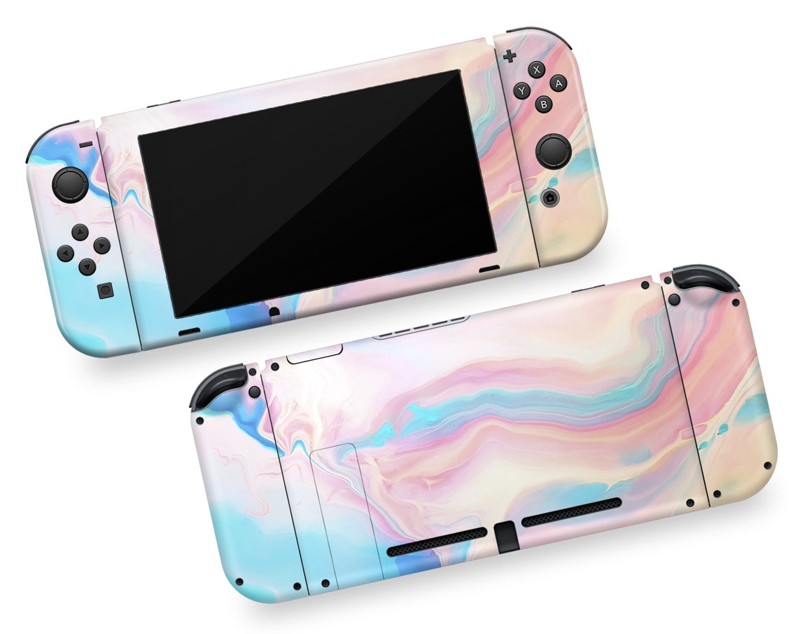 Iridescent Dahlia Nintendo Switch Vinyl Sticker Colorful | Etsy