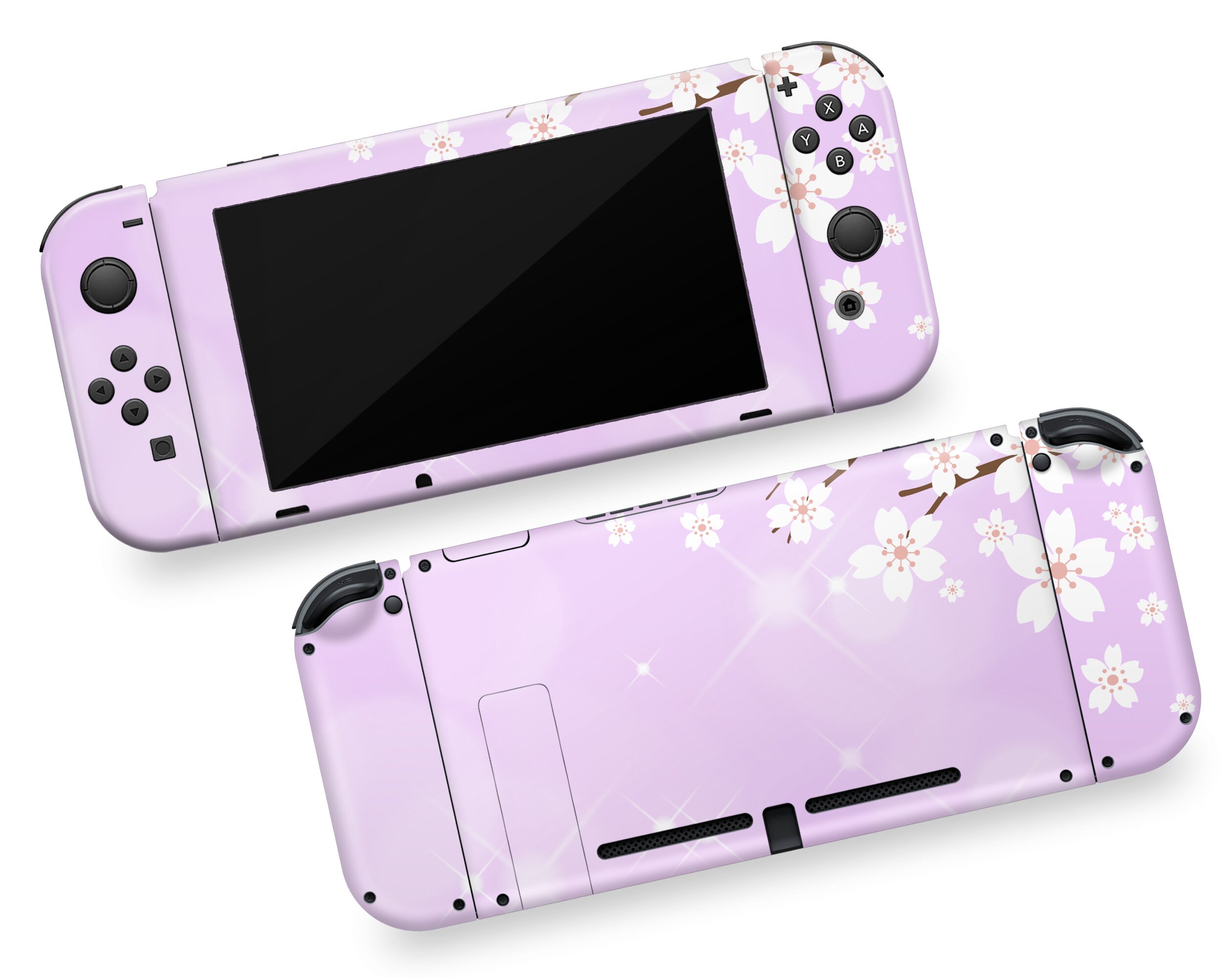 Light Pink Pattern Nintendo Switch Vinyl Sticker Pink Sakura | Etsy