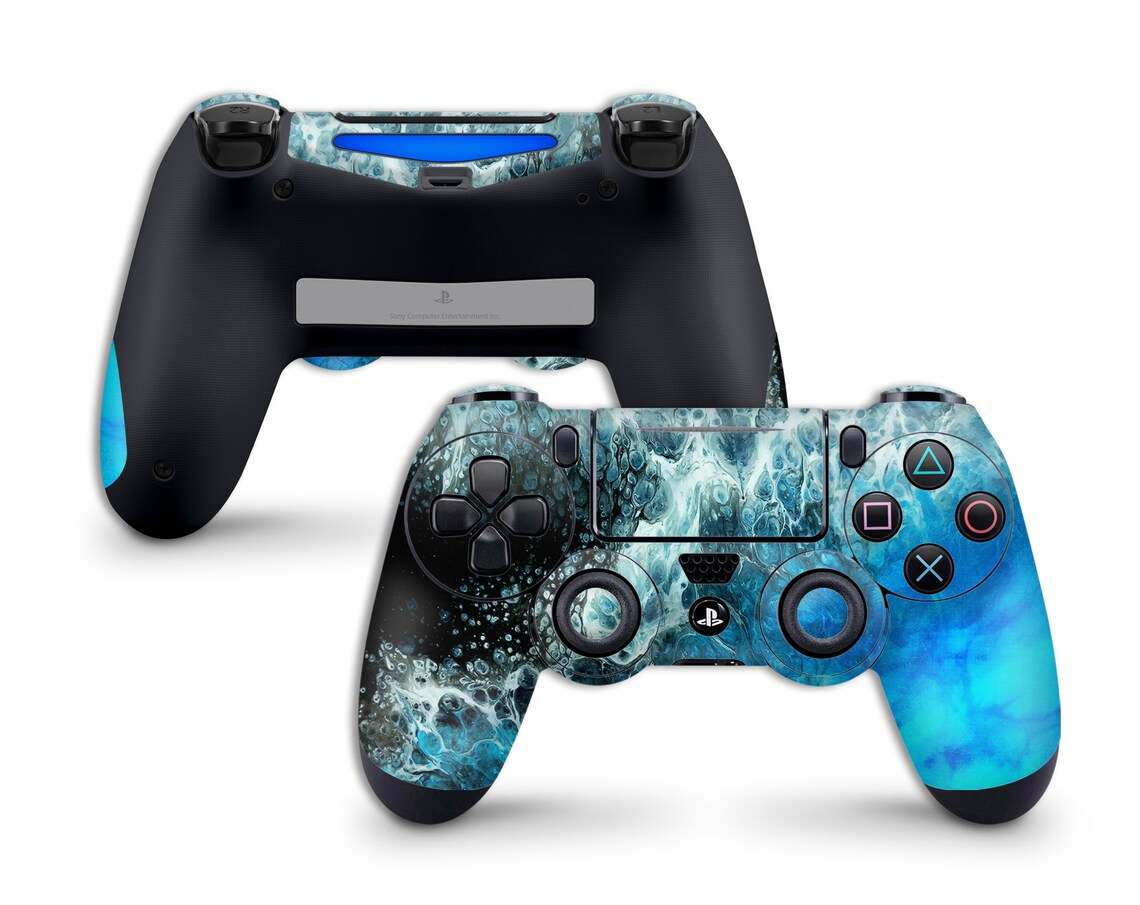 Playstation 4 Pro Liquid Acrylic Skin PS5 Deep Blue Sticker - Etsy