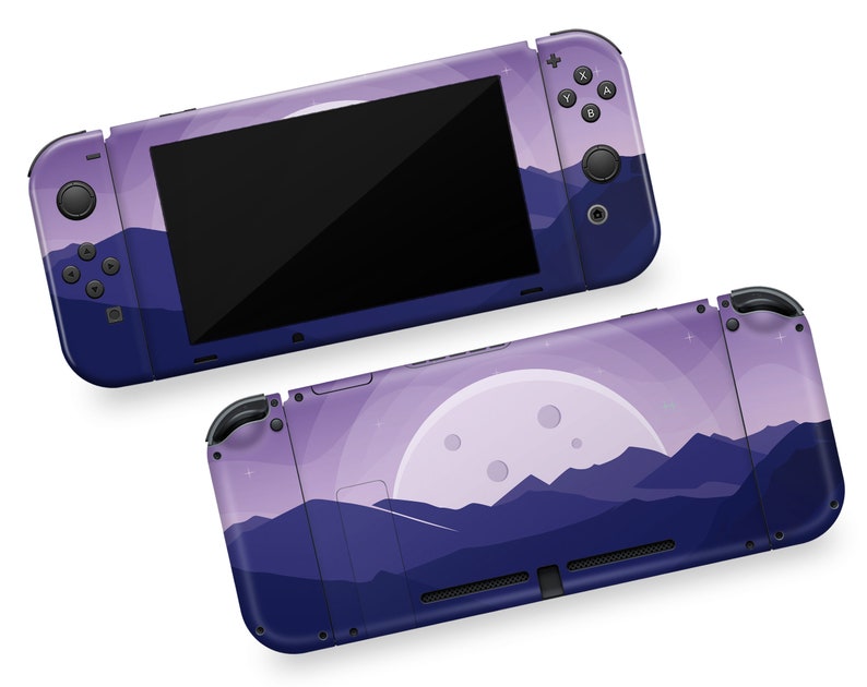 Blue Night Nintendo Switch Skin Mountains Landscape Gamer Joy - Etsy