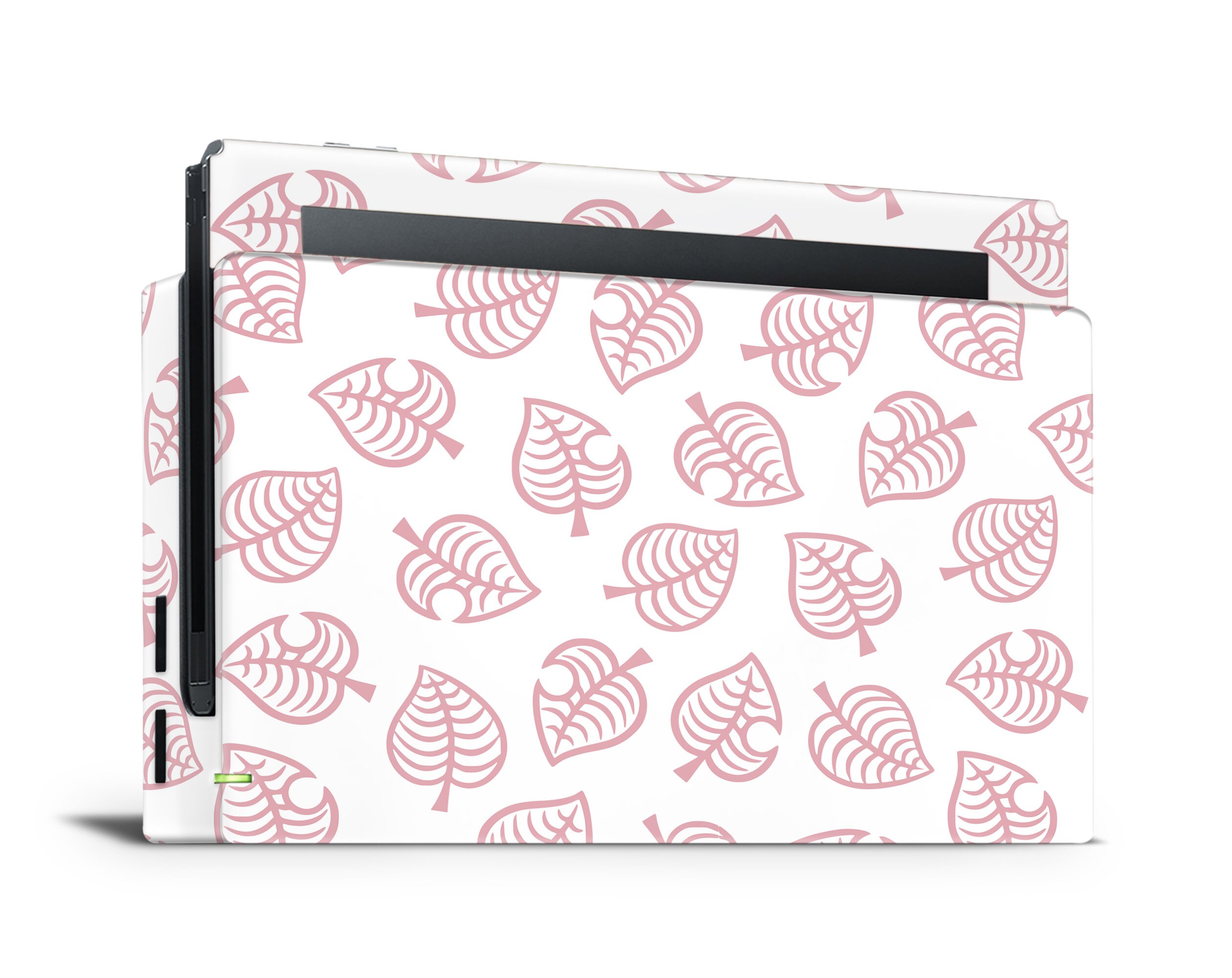Skins Console Nintendo Switch 2 Pink Leaves Pattern Nintendo Switch ...