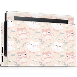Pastel Pink Cute Owl Pattern Nintendo Switch Vinyl Sticker - Etsy