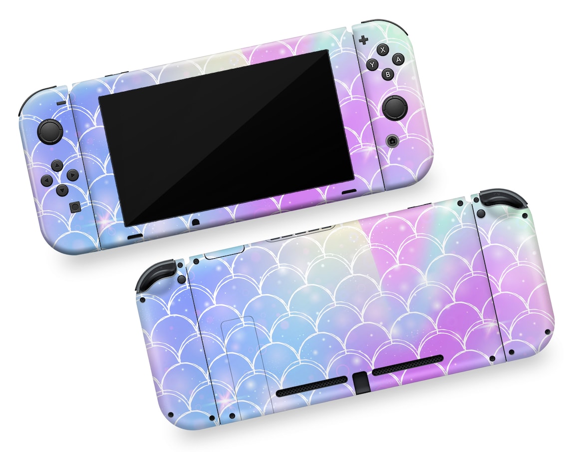 Colorful Rainbow Nintendo Switch Vinyl Sticker Sparkles Fish - Etsy