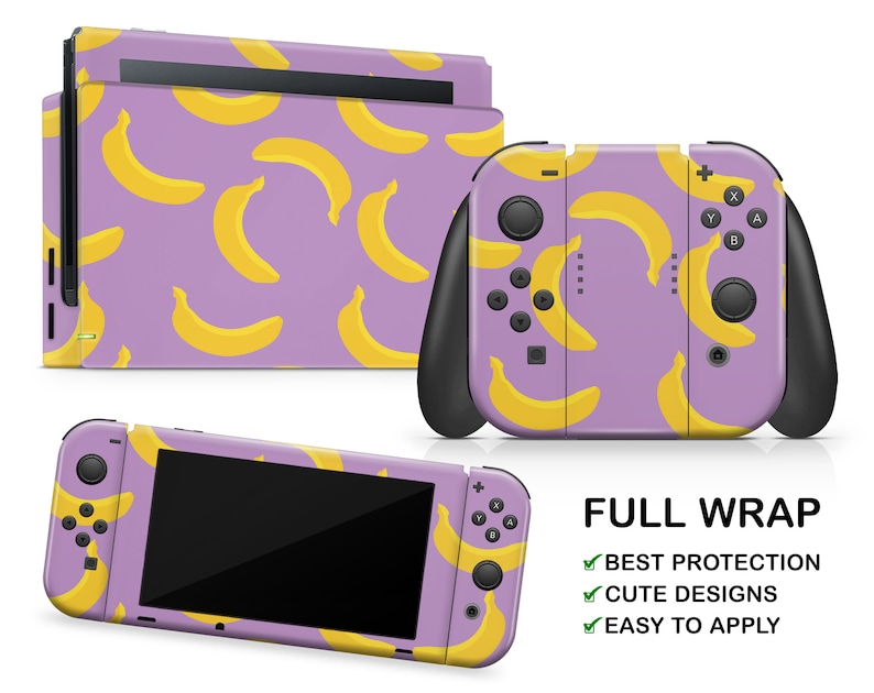 Bananas Pattern Nintendo Switch Vinyl Skin Fruits Switch | Etsy