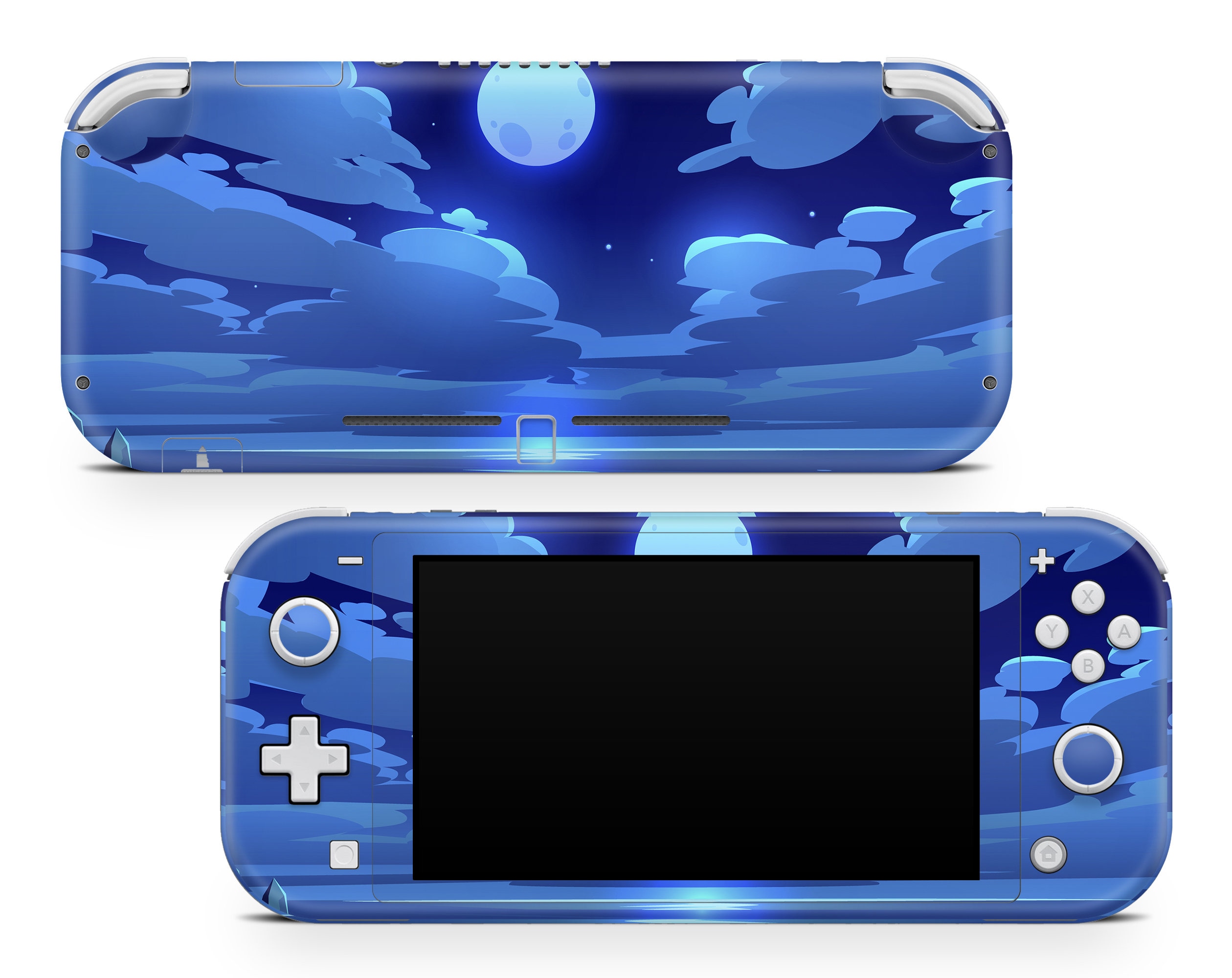Deep Blue Moonlight Sky Nintendo Switch Lite Vinyl Skin | Etsy