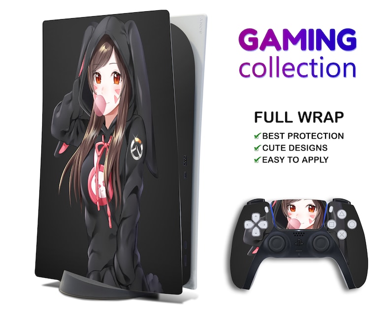 Cute Anime Girl PS5 Vinyl Skin PS4 Pro Videogames Skin PS5 - Etsy