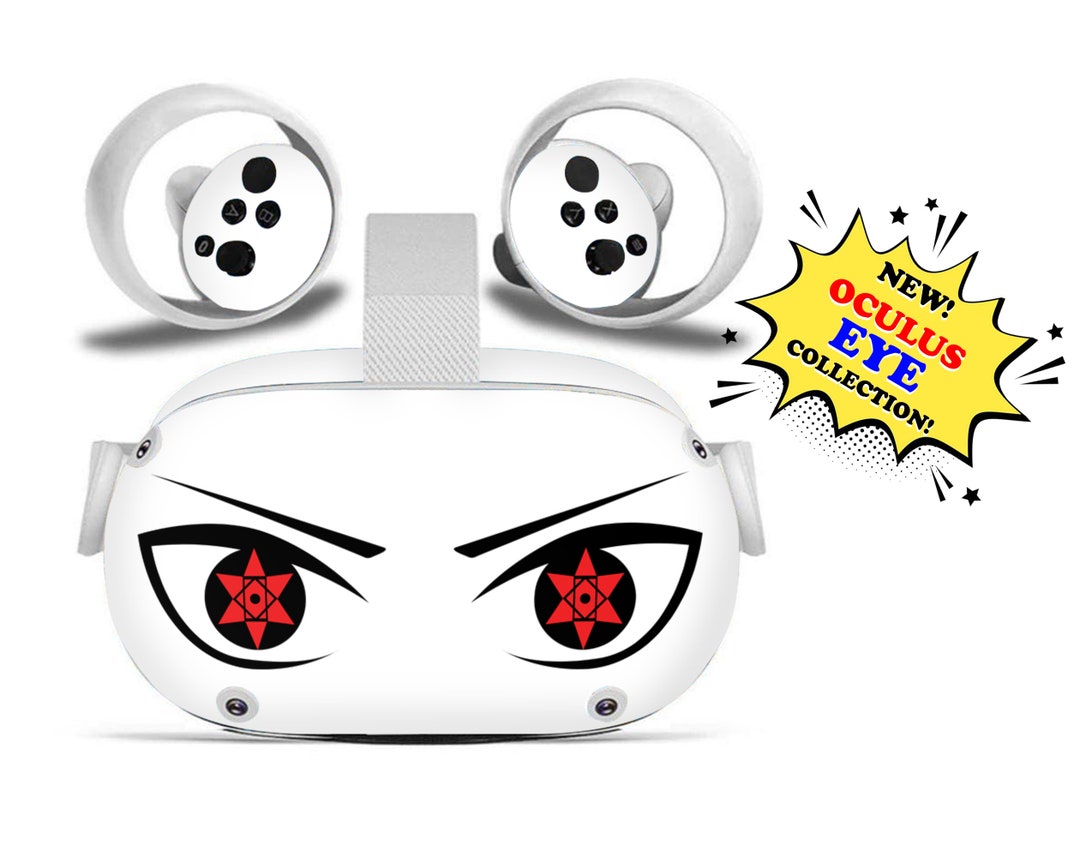 Angry Red Anime Eyes Oculus Quest 2 Pattern Vinyl Skin Oculus Quest 2 ...