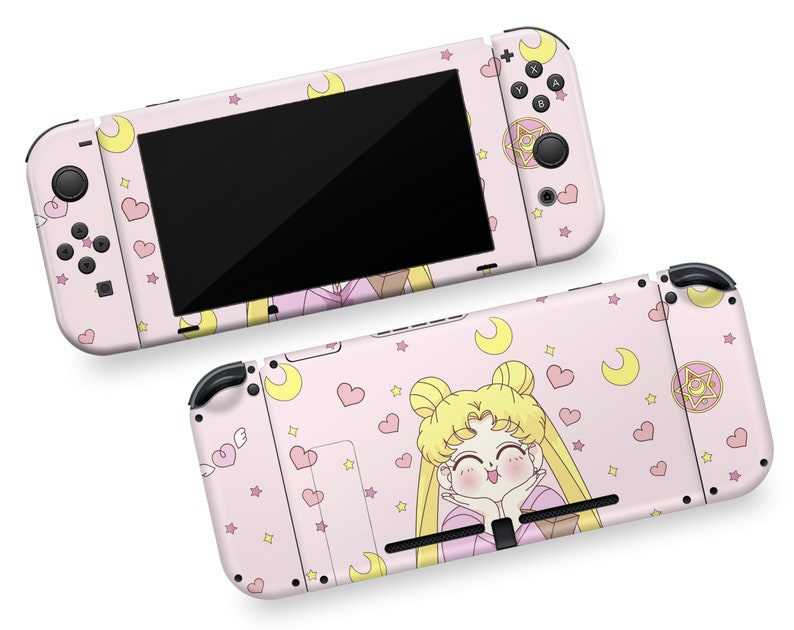 Anime Nintendo Switch Vinyl Sticker Cute Kawaii Anime Moon - Etsy