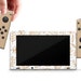 Beige Floral Pattern Nintendo Switch Vinyl Sticker Beige Solid Colors ...