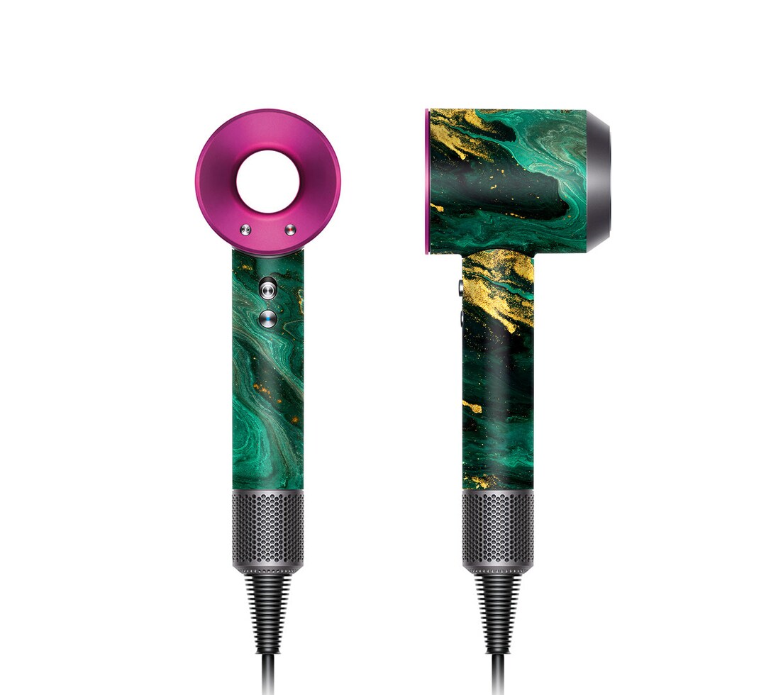 Dyson Gold Green Oil Liquid Acrylic Vinyl Skin Hair Dryer Abstract ...