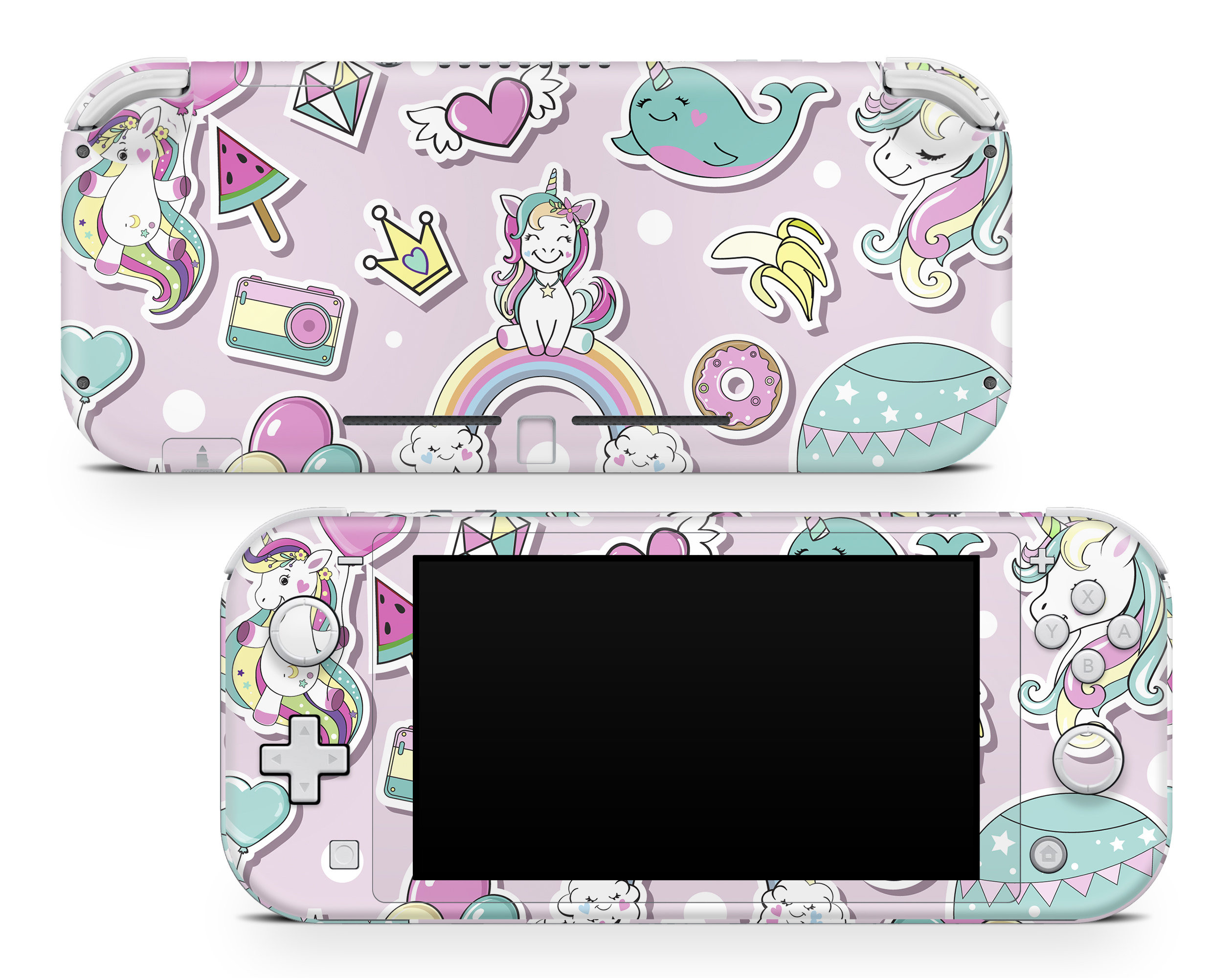 Cute Kawaii Unicorn Pattern Nintendo Switch Lite Vinyl Skin - Etsy UK