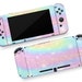 Colorful Rainbow Nintendo Switch Vinyl Sticker Violet Sparkles Joy Cons ...
