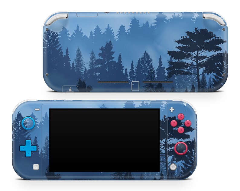 Deep Blue Moonlight Sky Nintendo Switch Lite Vinyl Skin Foggy - Etsy