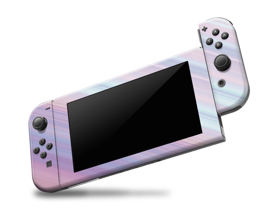 Colorful Rainbow Stripes Nintendo Switch Vinyl Sticker Violet - Etsy