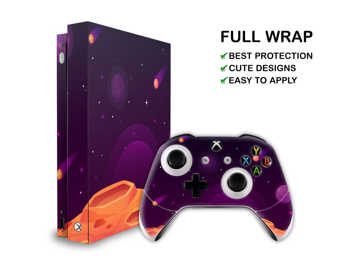 Xbox One X Deep Violet Space Pattern Skin Xbox One S Orange - Etsy