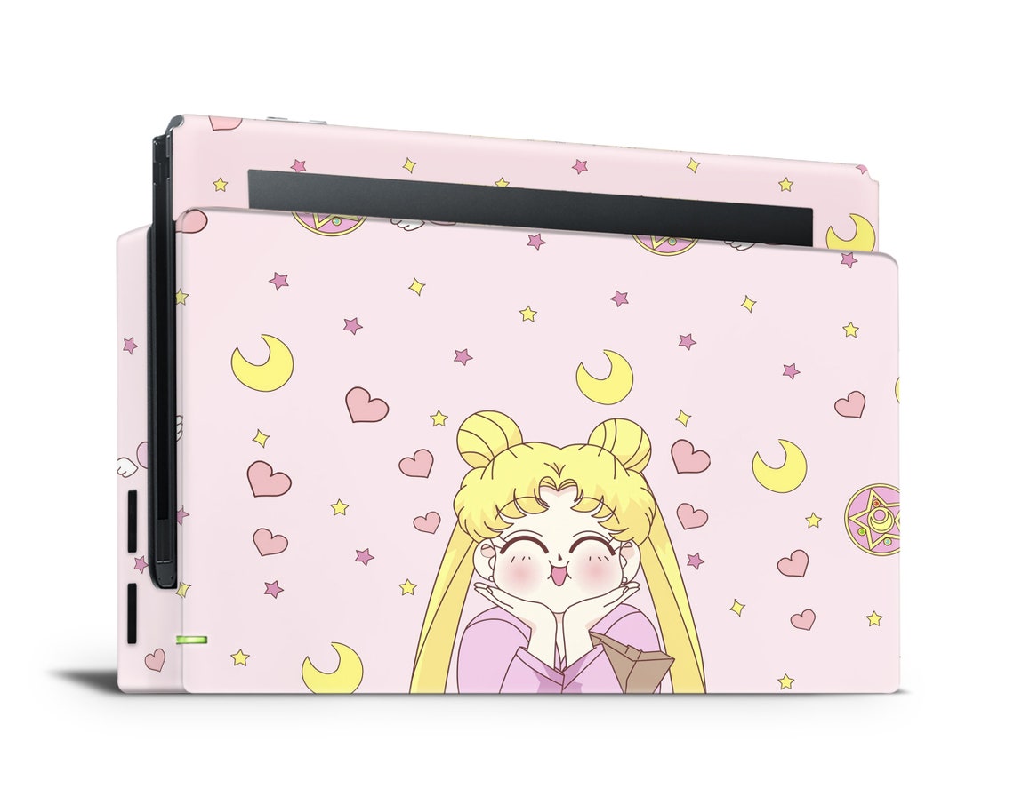 Anime Nintendo Switch Vinyl Sticker Cute Kawaii Anime Moon - Etsy
