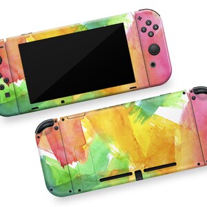 Acrylic Painting Nintendo Switch Vinyl Sticker Colorful Liquid - Etsy