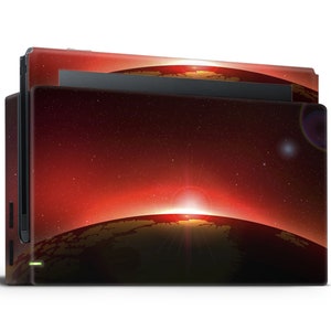 Space Sunrise Nintendo Switch Vinyl Red Planets Skin Red Space Pattern ...