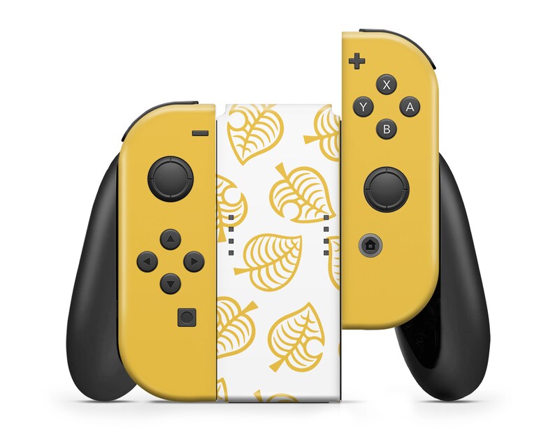 Yellow Leaves Pattern Nintendo Switch Vinyl Sticker Yellow - Etsy