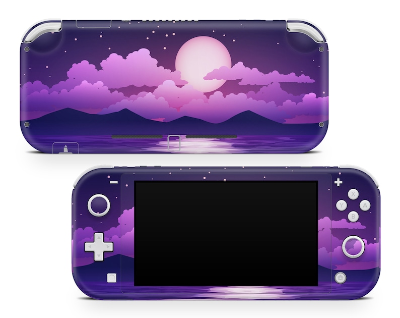 Deep Violet Moonlight Sky Nintendo Switch Lite Vinyl Skin - Etsy France