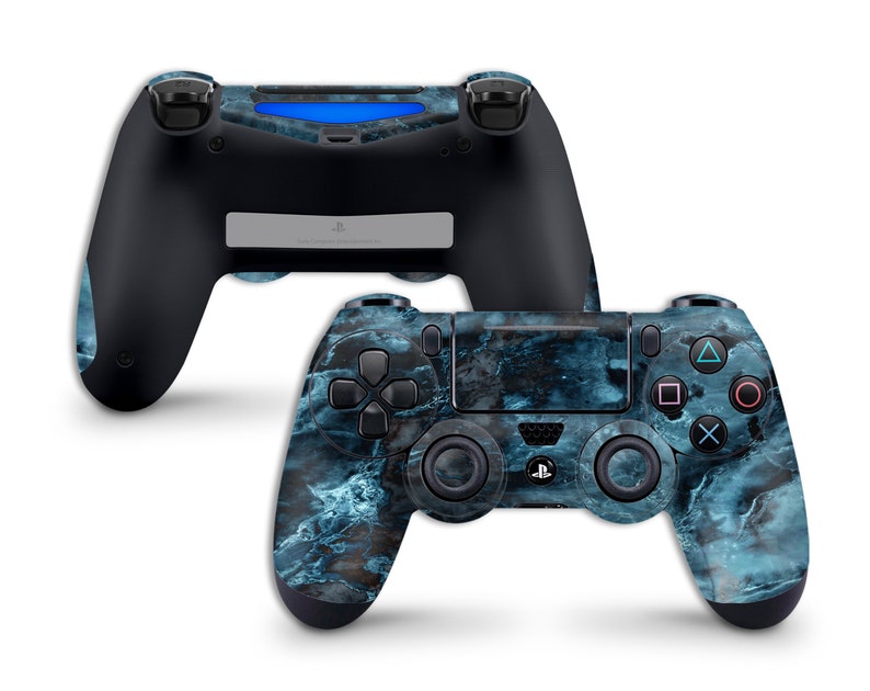 Playstation 4 Pro Smoky Blue Marble Skin PS5 Deep Blue Sticker | Etsy