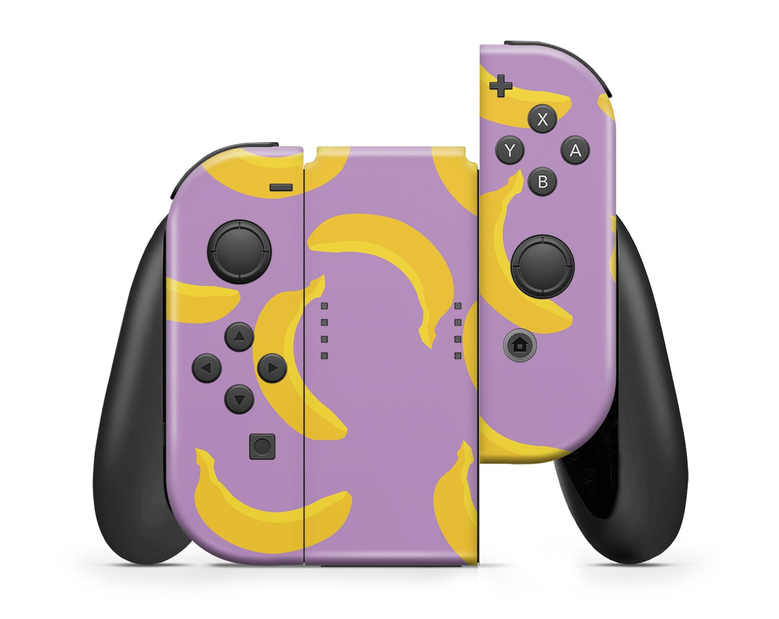 Bananas Pattern Nintendo Switch Vinyl Skin Fruits Switch Violet Purple ...