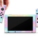 Colorful Rainbow Nintendo Switch Vinyl Sticker Violet Sparkles Joy Cons ...