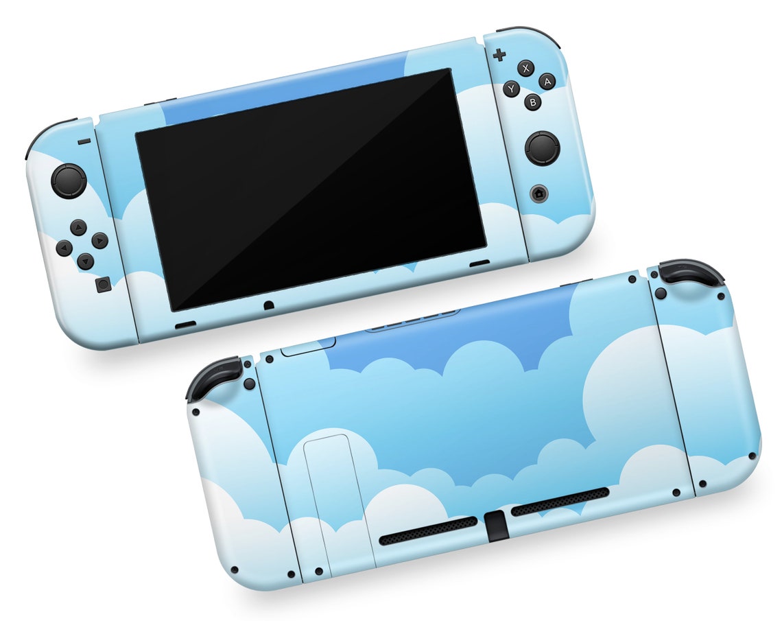 Light Blue Sky Nintendo Switch Vinyl Skin Cartoon Clouds - Etsy