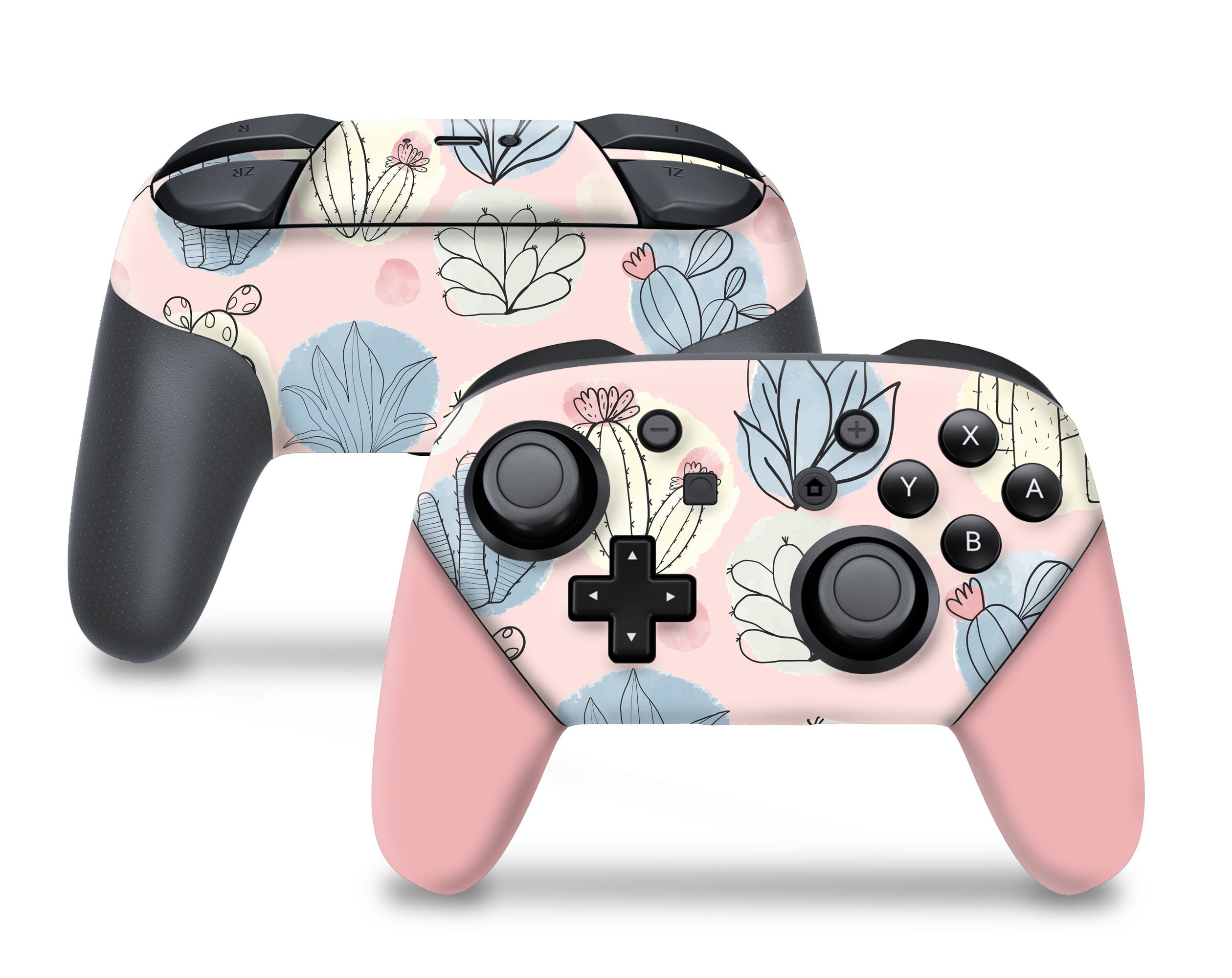 Rosa Floral Patrón Nintendo Switch Pro Controlador De Vinilo | Etsy