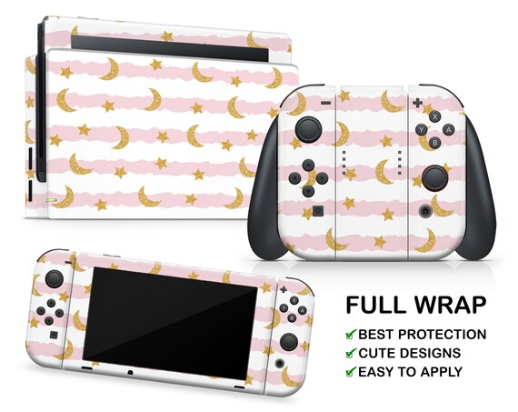 Abstract Gold Moon Pattern Nintendo Switch Vinilo Pegatina - Etsy España