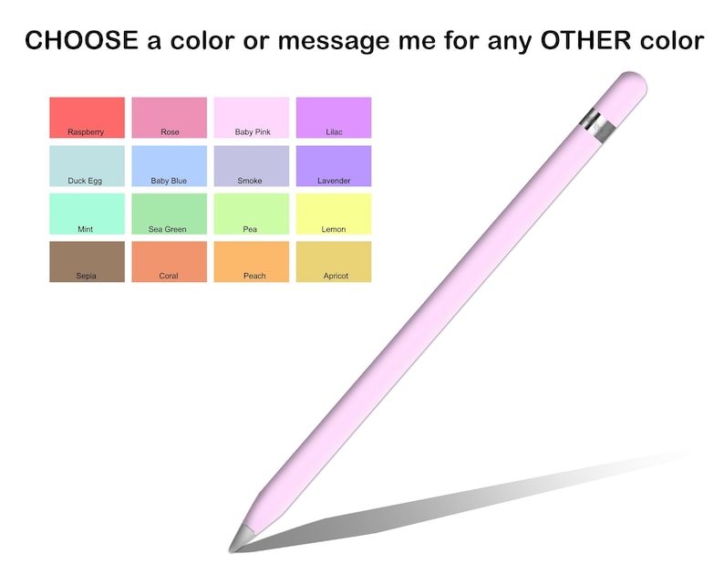 Apple Pencil USB-C Solid Pastel Colors Apple Pencil 1st 2nd Pro ...