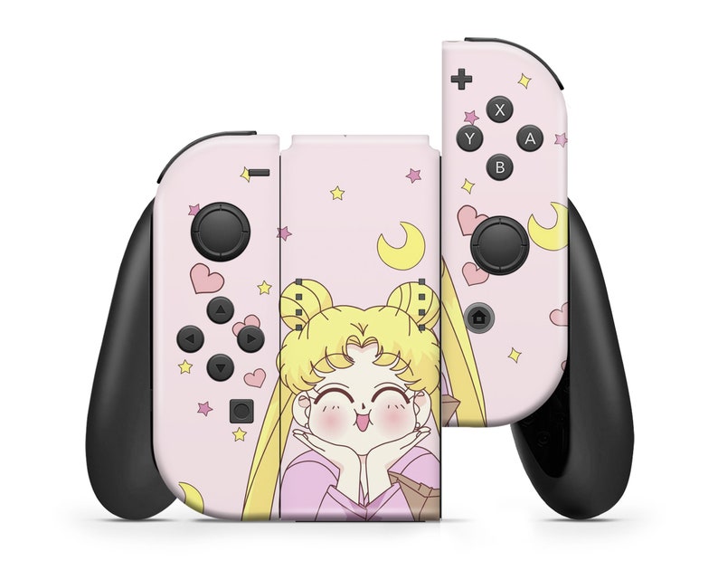 Anime Nintendo Switch Vinyl Sticker Cute Kawaii Anime Moon - Etsy
