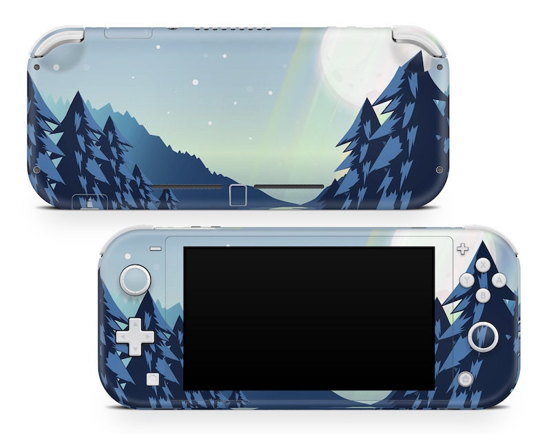 Deep Blue Moonlight Sky Nintendo Switch Lite Vinyl Skin Forest - Etsy