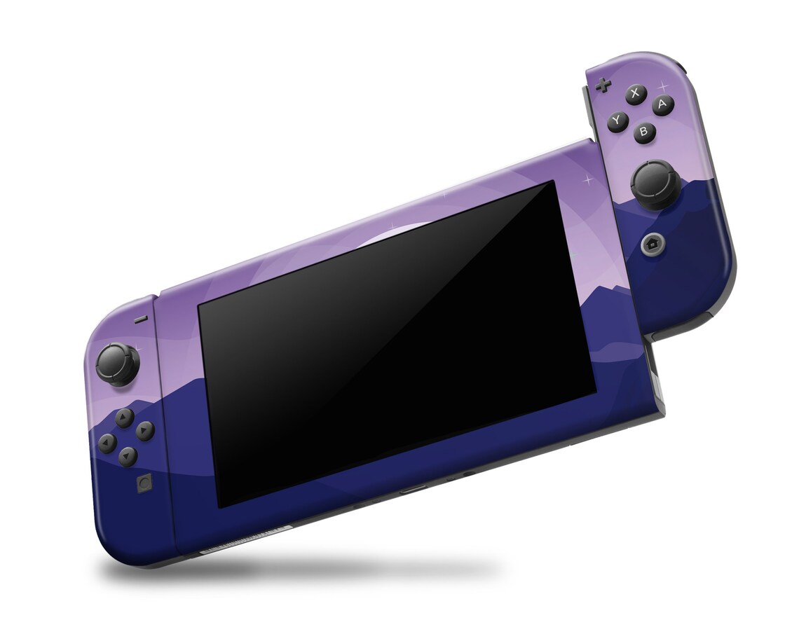 Blue Night Nintendo Switch Skin Mountains Landscape Gamer Joy | Etsy