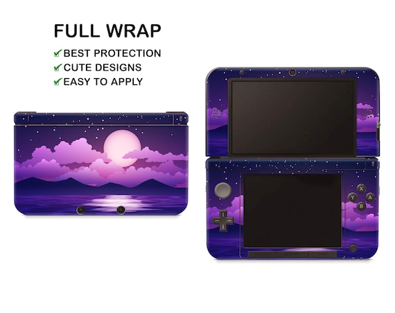 Deep Violet Moonlight Night Pattern Nintendo 3DS XL Vinyl Skin Cloudy Sky Decal Nintendo New 3DS XL Sticker Starlight Night Landscape Decal Etsy UK