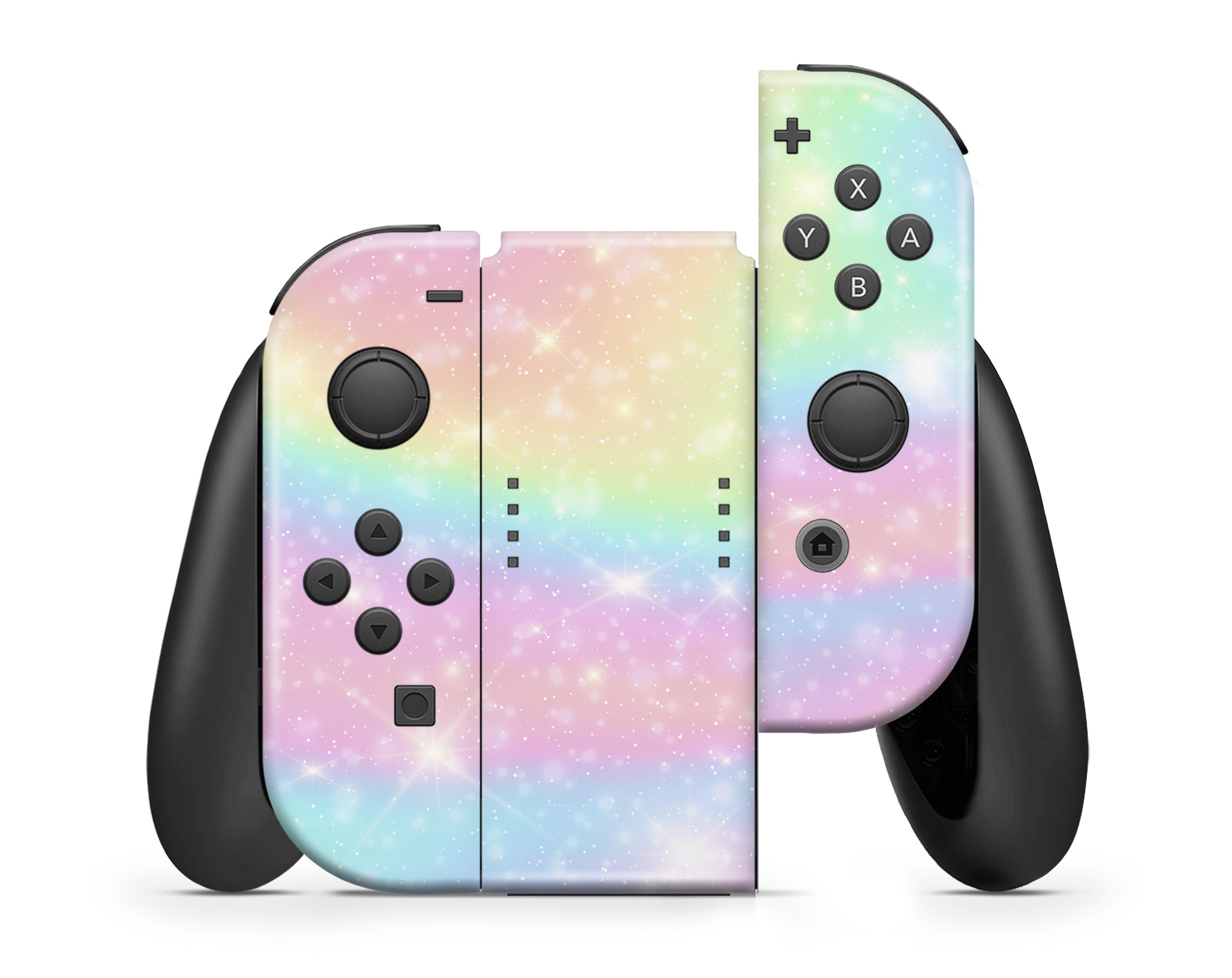 Colorful Rainbow Nintendo Switch Vinyl Sticker Violet Sparkles - Etsy